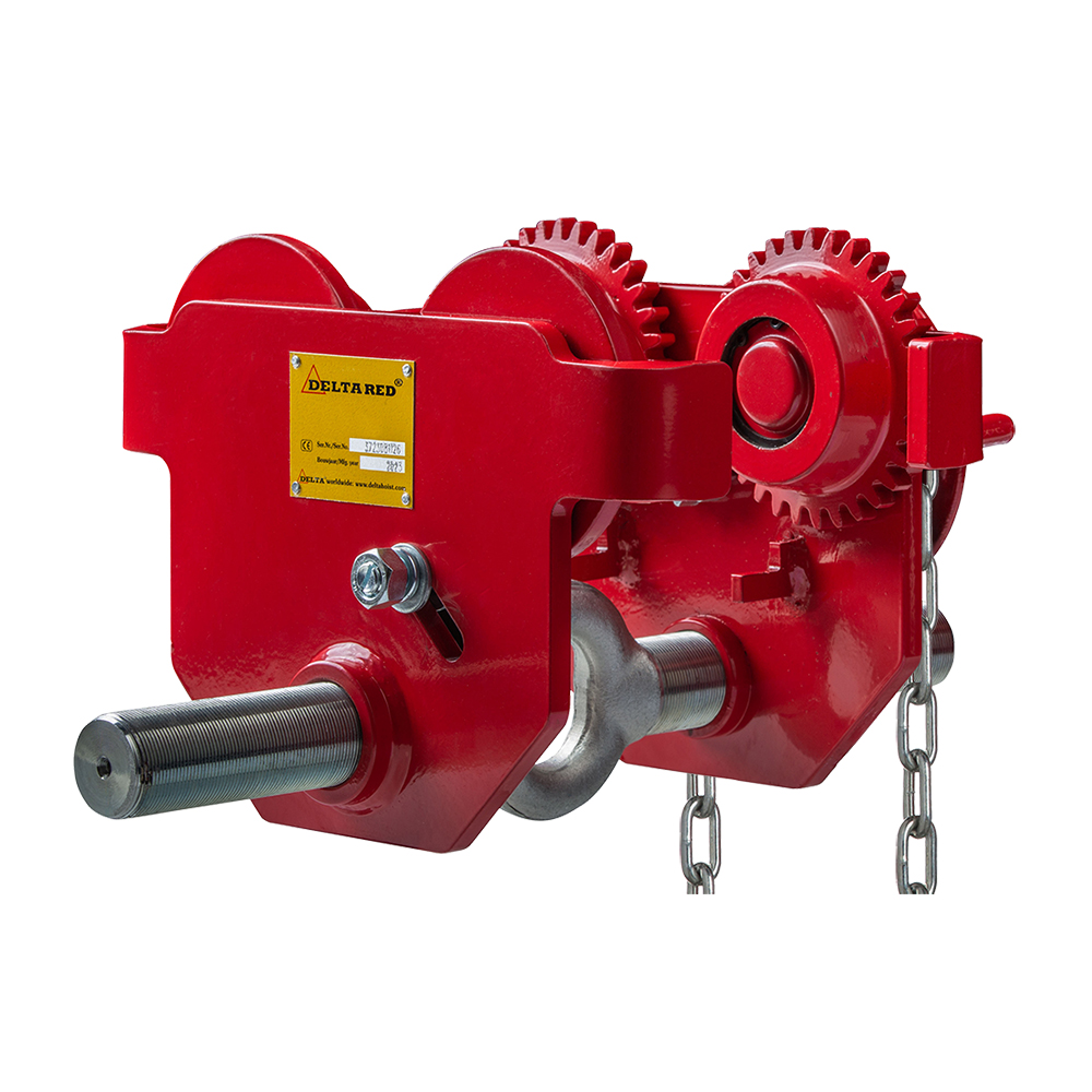 DELTA RED Laufkatze mit Haspelkettenfahrwerk - 2 ton - 2,5 Meter ...